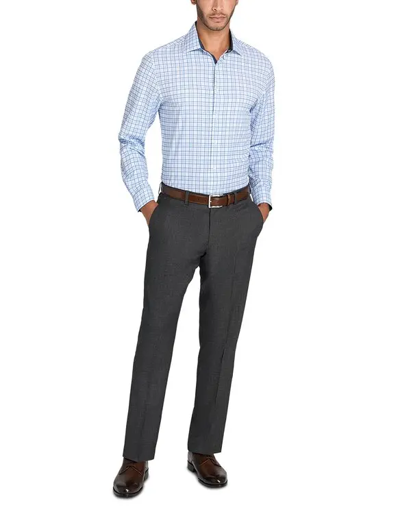 WRK Slim Fit Plaid Performance Dress Shirt