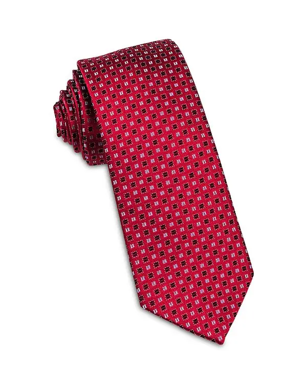 WRK Neat Silk Tie - Red
