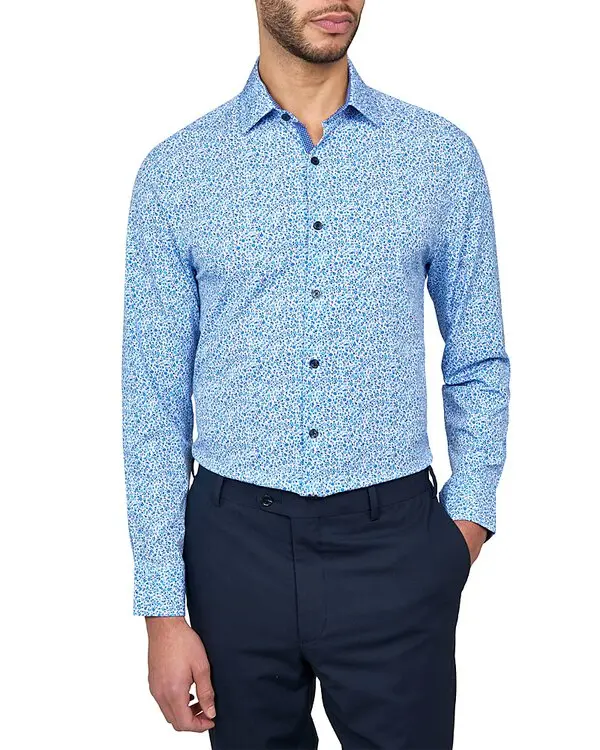 WRK Slim Fit Floral Performance Dress Shirt
