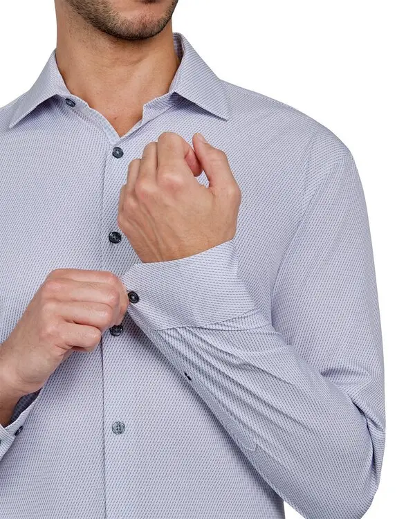 WRK Slim Fit Broken Stripe Performance Dress Shirt