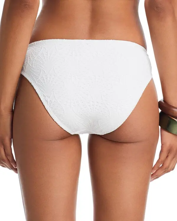 La Blanca Shellbound Side Tie Bikini Bottom - White