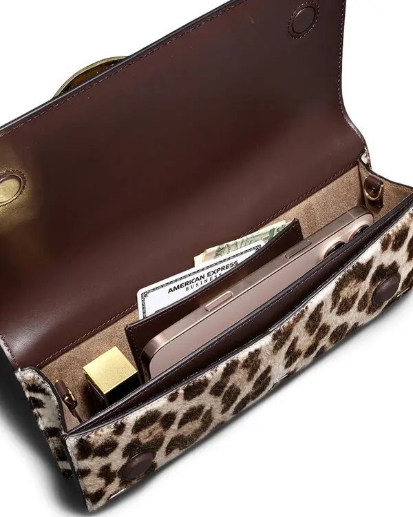 Alexis Bittar Twisted Side Handle Clutch - Metallic Leopard