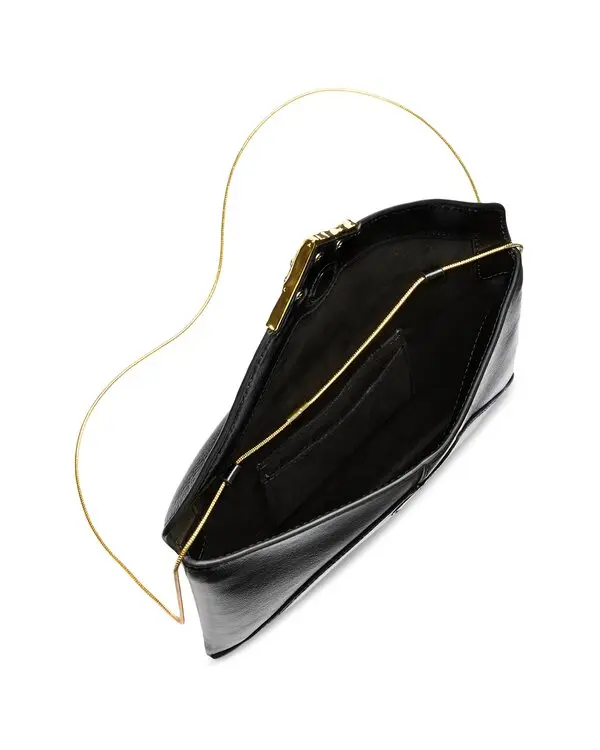 Alexis Bittar Leather Envelope Clutch - Black