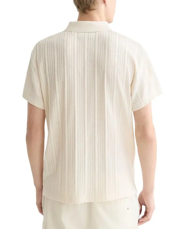 Scotch & Soda Ribbed Polo Sweater - Eggnog