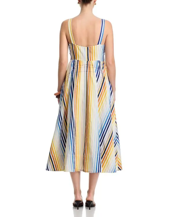 TOCCIN Wren Double Tie Front Midi Dress - Sunset