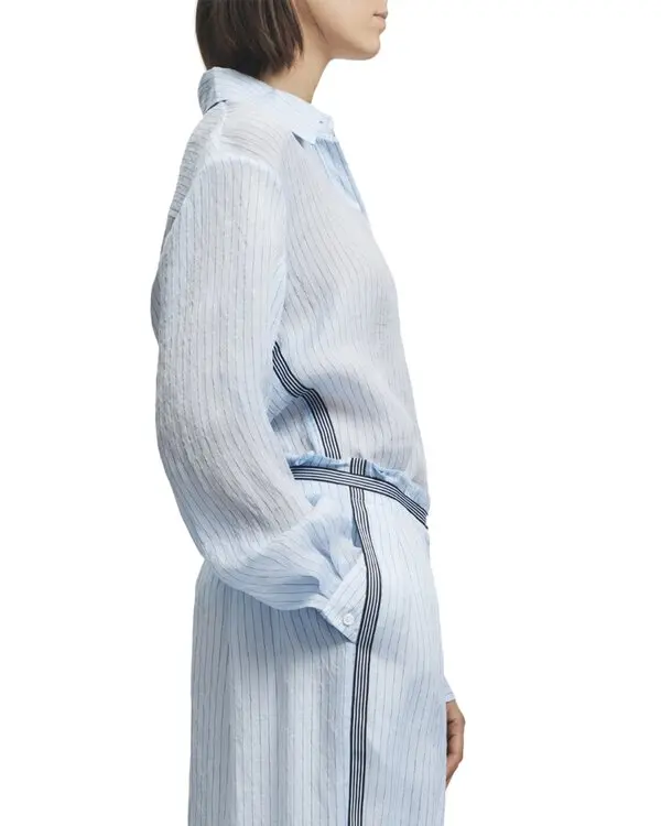 SAINT ART Lanette Pinstriped Blouse