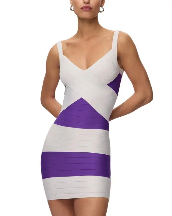 Herve Leger The Vip Dress - Pansey Grey