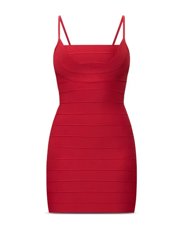 Herve Leger The Dance Floor Dress - Rouge