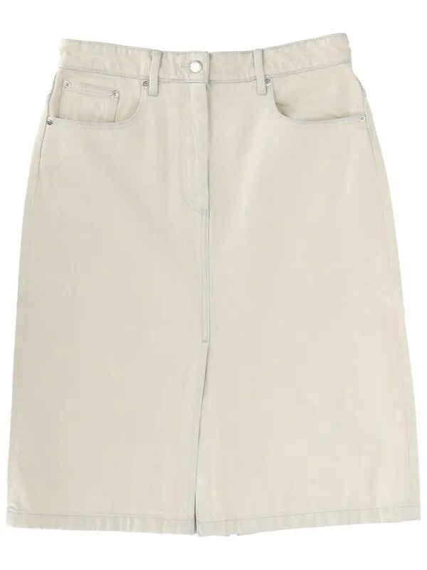 A.p.c. A. P.c. Denim Midi Skirt - Powder