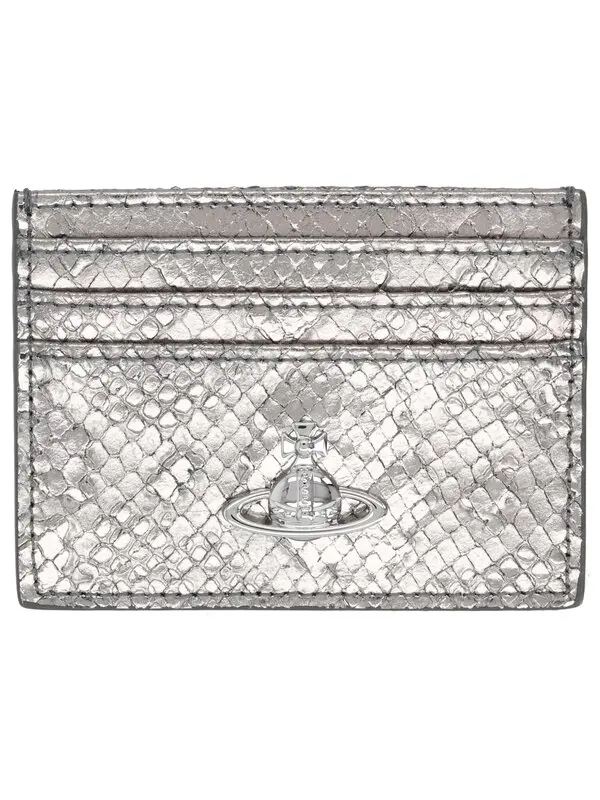 VIVIENNE WESTWOOD Flat" Card Holder - Silver