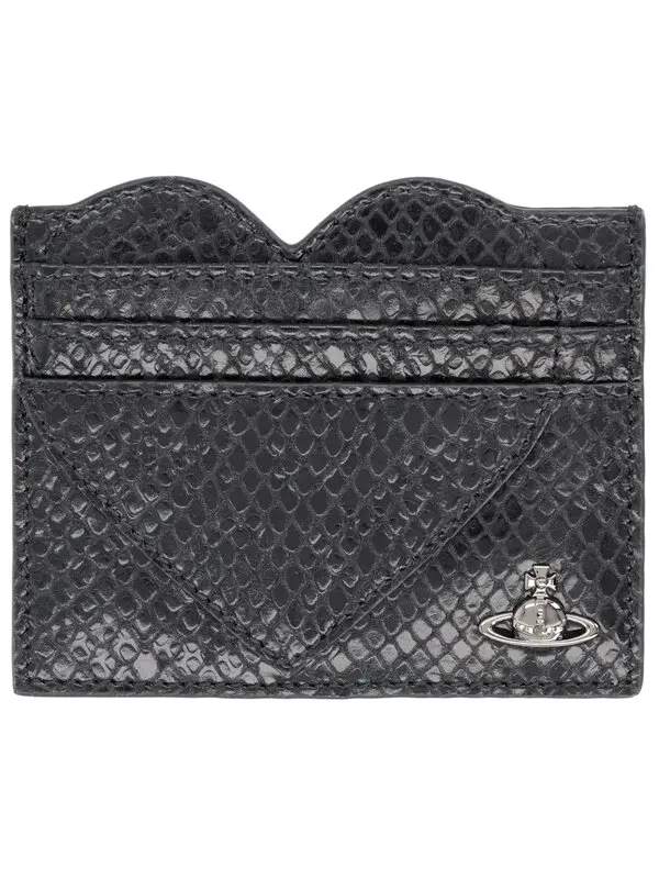 VIVIENNE WESTWOOD Card Holder "heart - Black