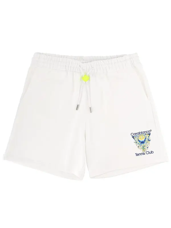 Casablanca Logo Shorts - White