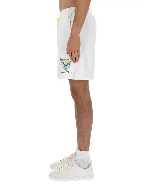 Casablanca Logo Shorts - White