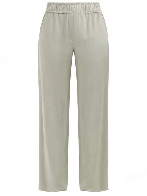 Brunello Cucinelli Silk Satin Track Pants
