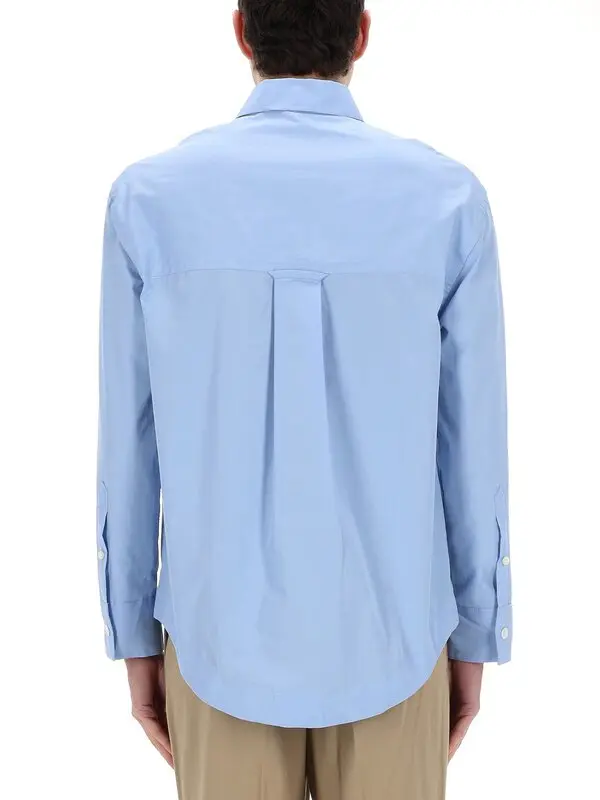 AMI Paris Cotton Shirt - Azure