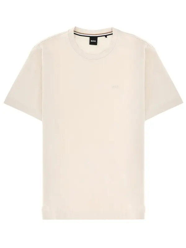 BOSS T-shirt With Logo - Ivory