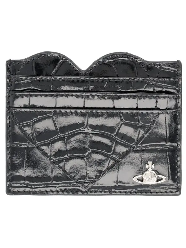 VIVIENNE WESTWOOD Card Holder "heart - Black