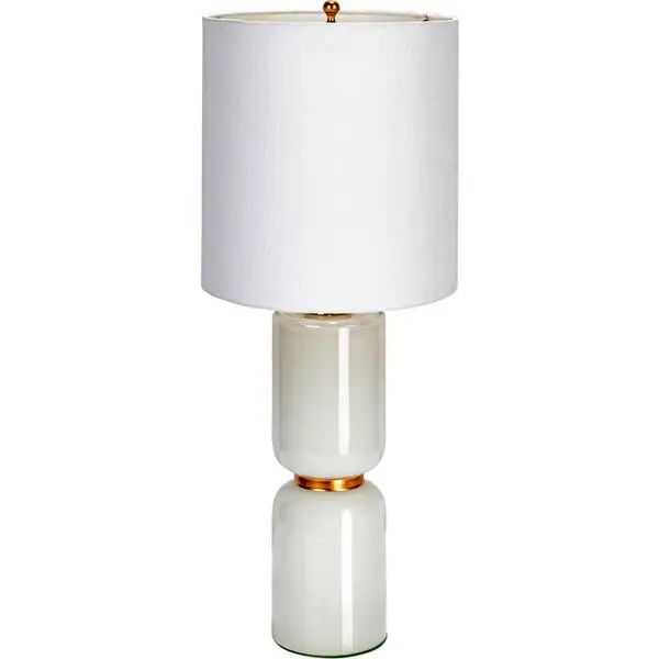STORIED HOME Stacked Base Table Lamp