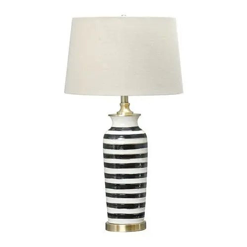 STORIED HOME Table Lamp With Brushed Accents