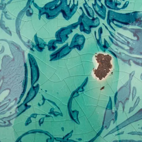 STORIED HOME Vase With Transferware