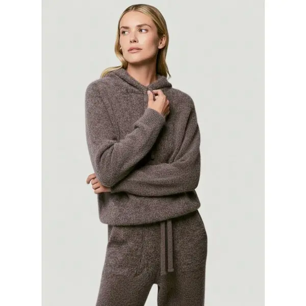 Majestic Filatures Ultra Soft Baby Alpaca Hoodie - Bison