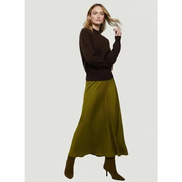 Majestic Filatures Cashmere Blend Long Sleeve Crewneck Sweater
