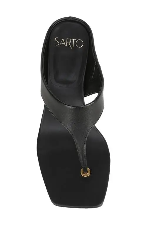 Franco Sarto Kayla Block Heel Sandal - Black