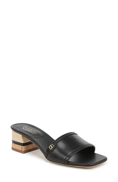 Franco Sarto Kaori Block Heel Sandal - Black