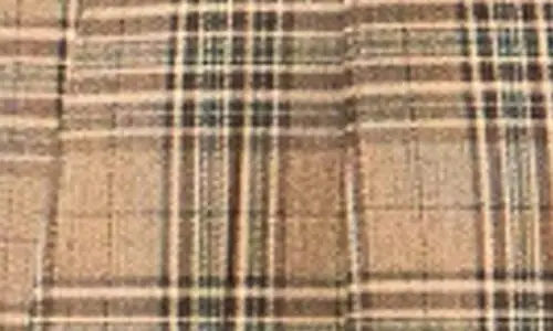 English Factory Pleated Check Miniskort