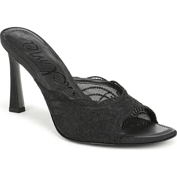Sam Edelman Iva Mesh Sandal - Black
