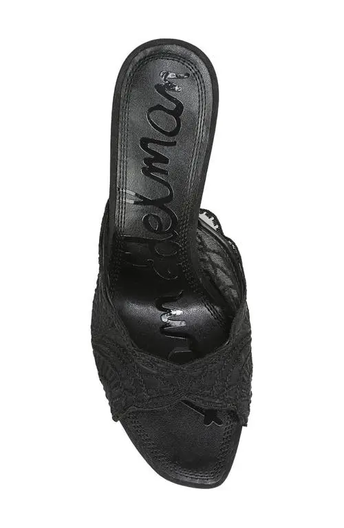 Sam Edelman Iva Mesh Sandal - Black