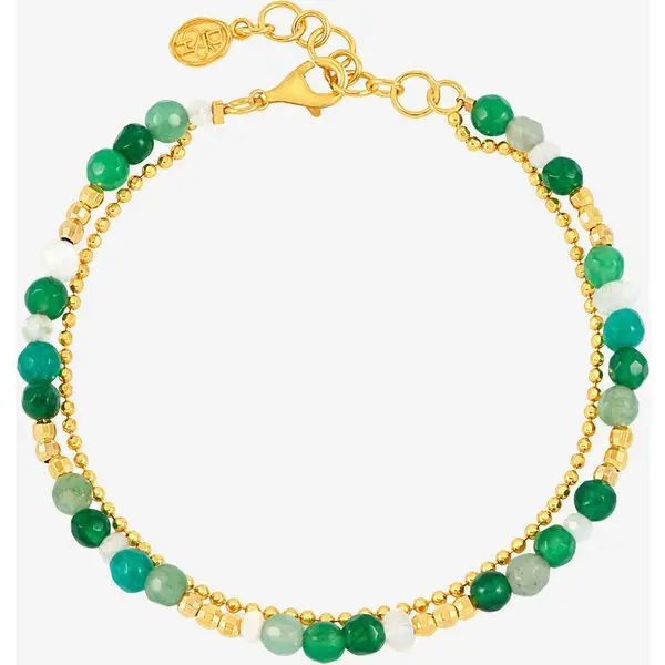 DOWER & HALL Evergreen Orissa Bracelet - Yellow Gold Vermeil