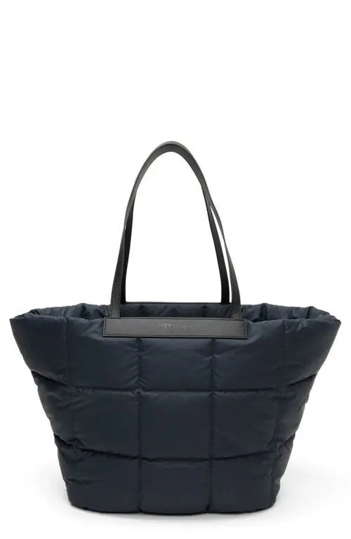 VEECOLLECTIVE Porter Basque Quilted Tote - Dark Navy Blue