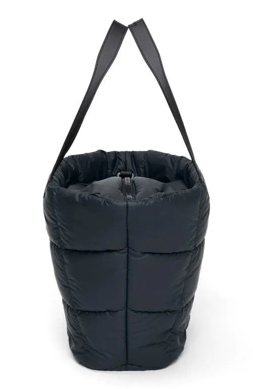 VEECOLLECTIVE Porter Basque Quilted Tote - Dark Navy Blue