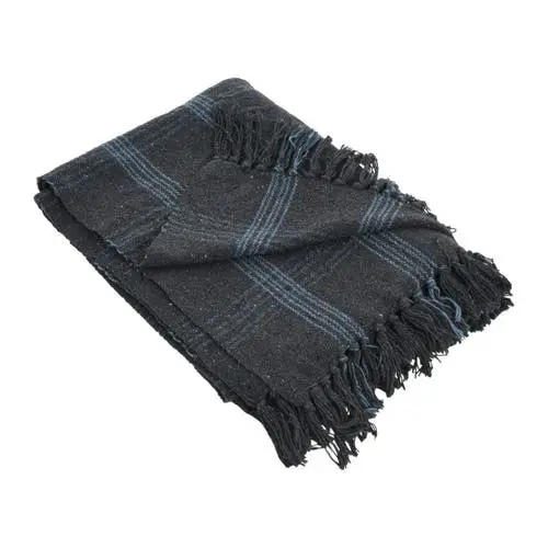STORIED HOME Throw Blanket With Fringe