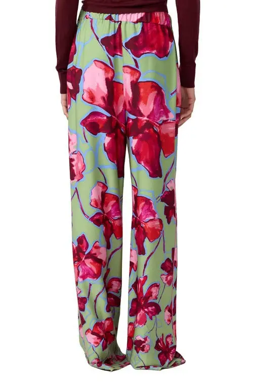 Diane Von Furstenberg Verick Print Wide Leg Pants