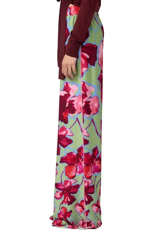 Diane Von Furstenberg Verick Print Wide Leg Pants