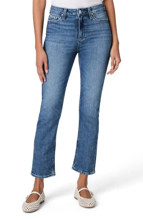 Paige Cindy High Waist Ankle Straight Leg Jeans - Monaco Mist