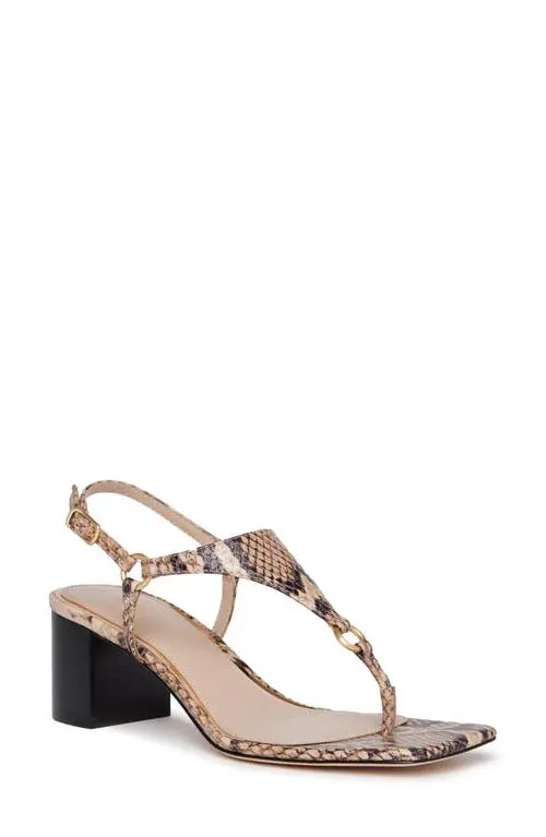 Paige Elara Ankle Strap Sandal - Tan Multi