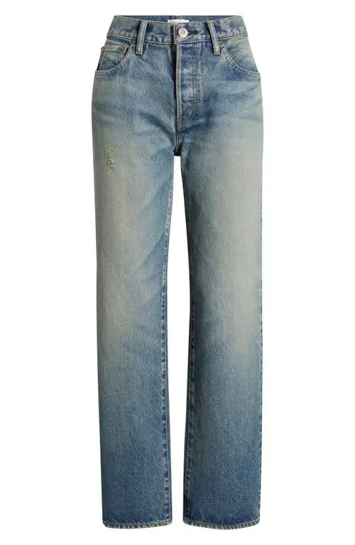 Moussy Vintage Randolph Straight Leg Jeans - Light Blue