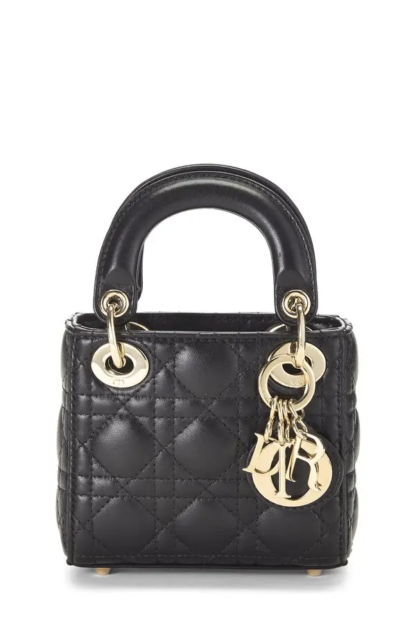 Dior Lambskin Lady Bag - Black