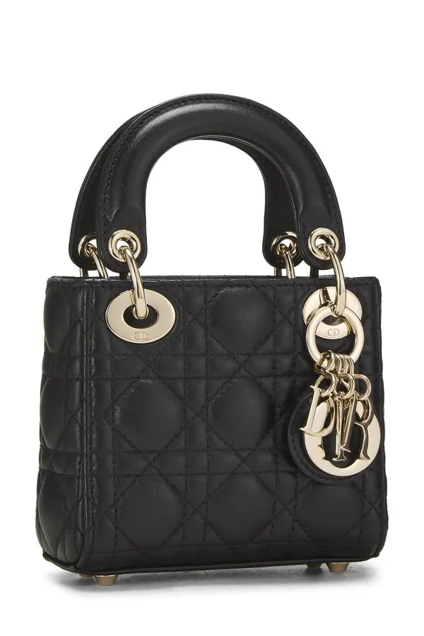 Dior Lambskin Lady Bag - Black