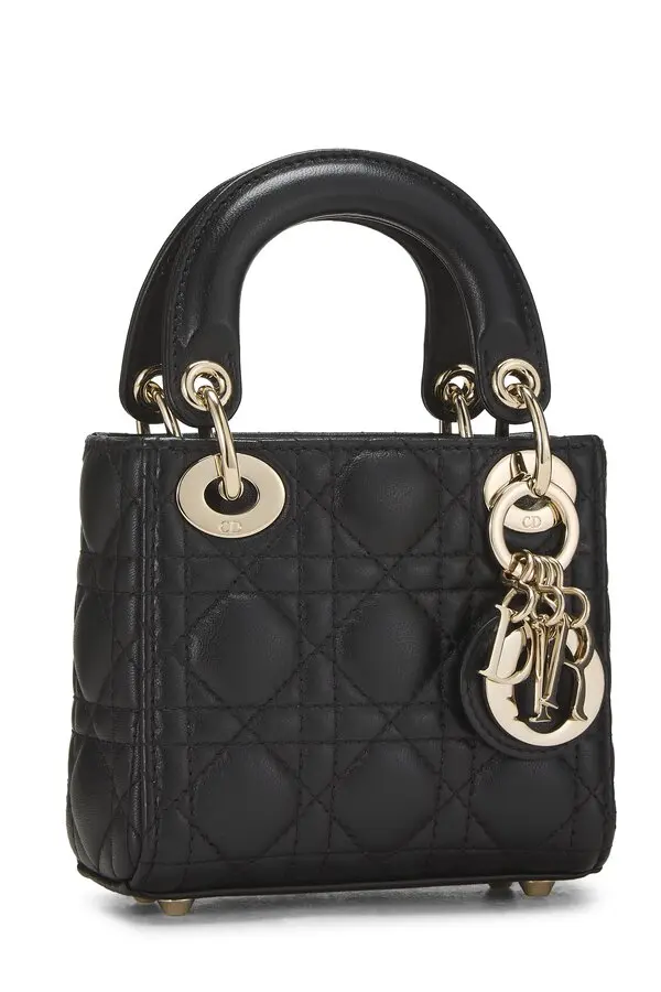 Dior Lambskin Lady Bag - Black