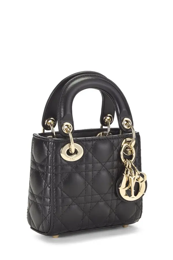 Dior Lambskin Lady Bag - Black