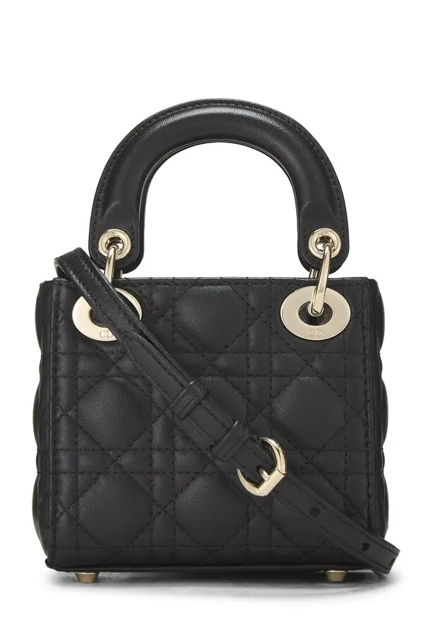 Dior Lambskin Lady Bag - Black