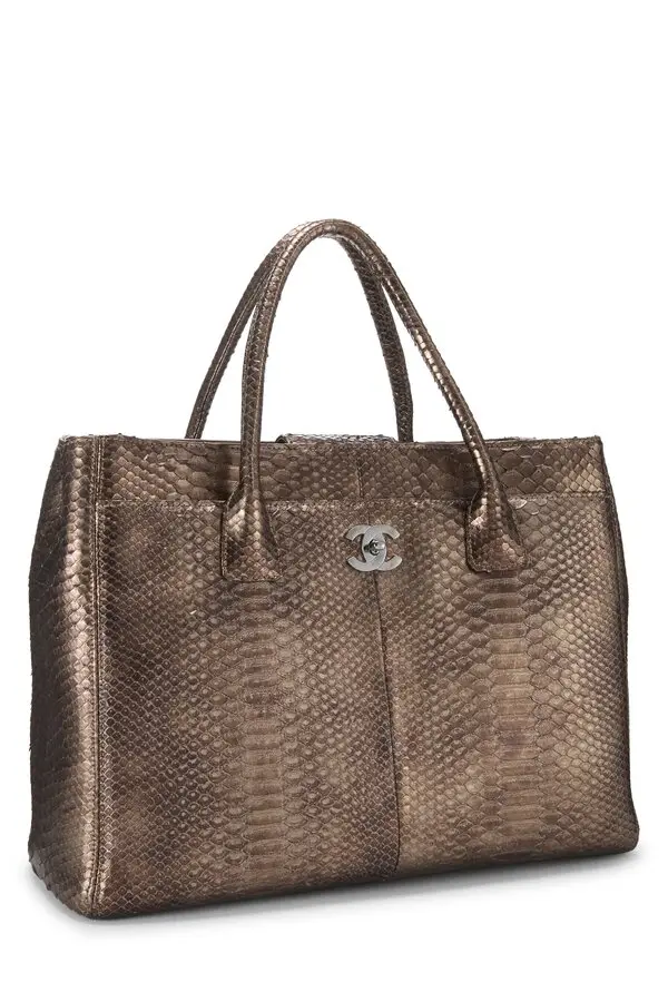 Chanel Python Cerf Executive Shopper Tote