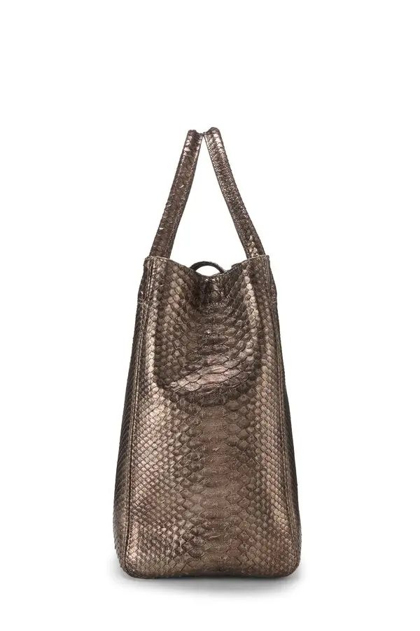 Chanel Python Cerf Executive Shopper Tote