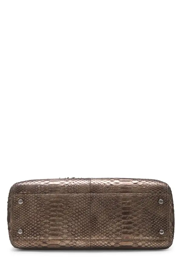 Chanel Python Cerf Executive Shopper Tote