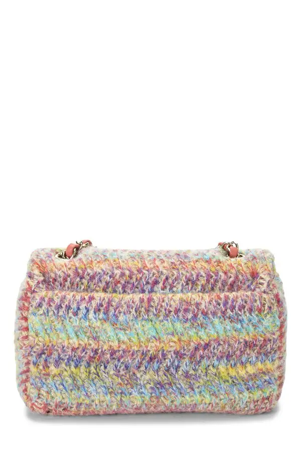 Chanel Multicolor Knit Rectangular Flap Bag