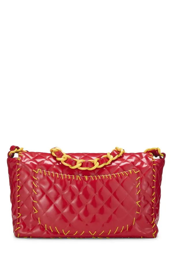 Chanel Vinyl Whipstitch Half Flap